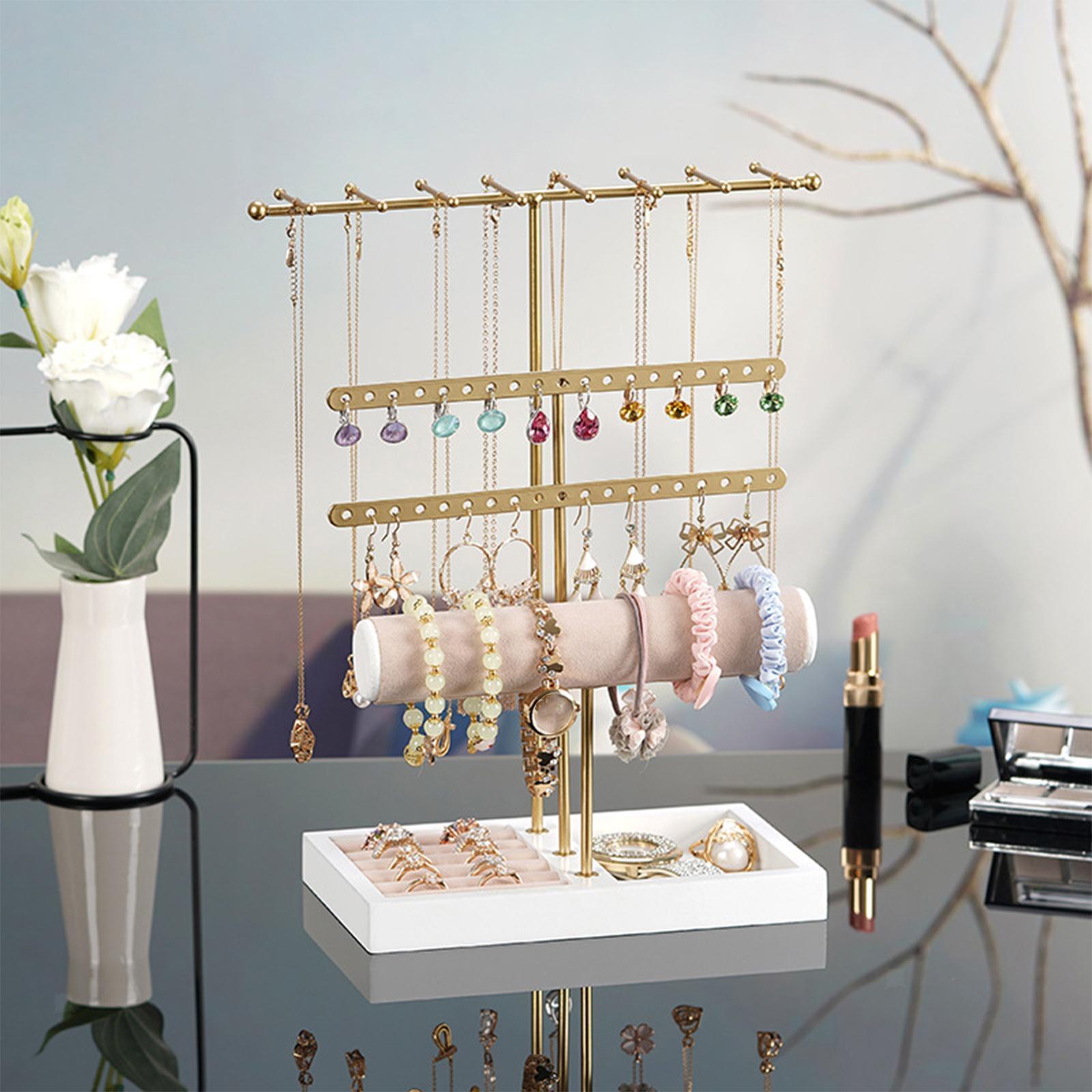 Practical Jewelry Display Rack Earring Holder Sturdy Bracelet Display ...