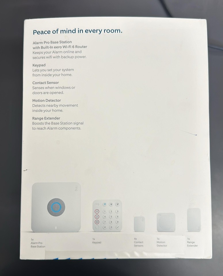 Ring Alarm Pro Home Security Kit Wi-Fi 6 router built-in - 8 pieces ...