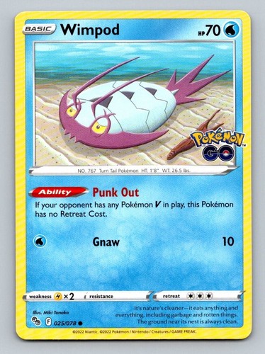 2022 Pokemon Card Pokémon GO Wimpod 25/78 | eBay