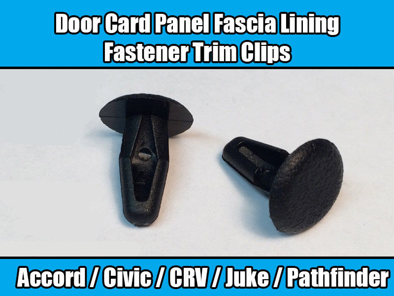 20x Clips For Honda Nissan Door Card Panel Lining Fastener Trim Black ...