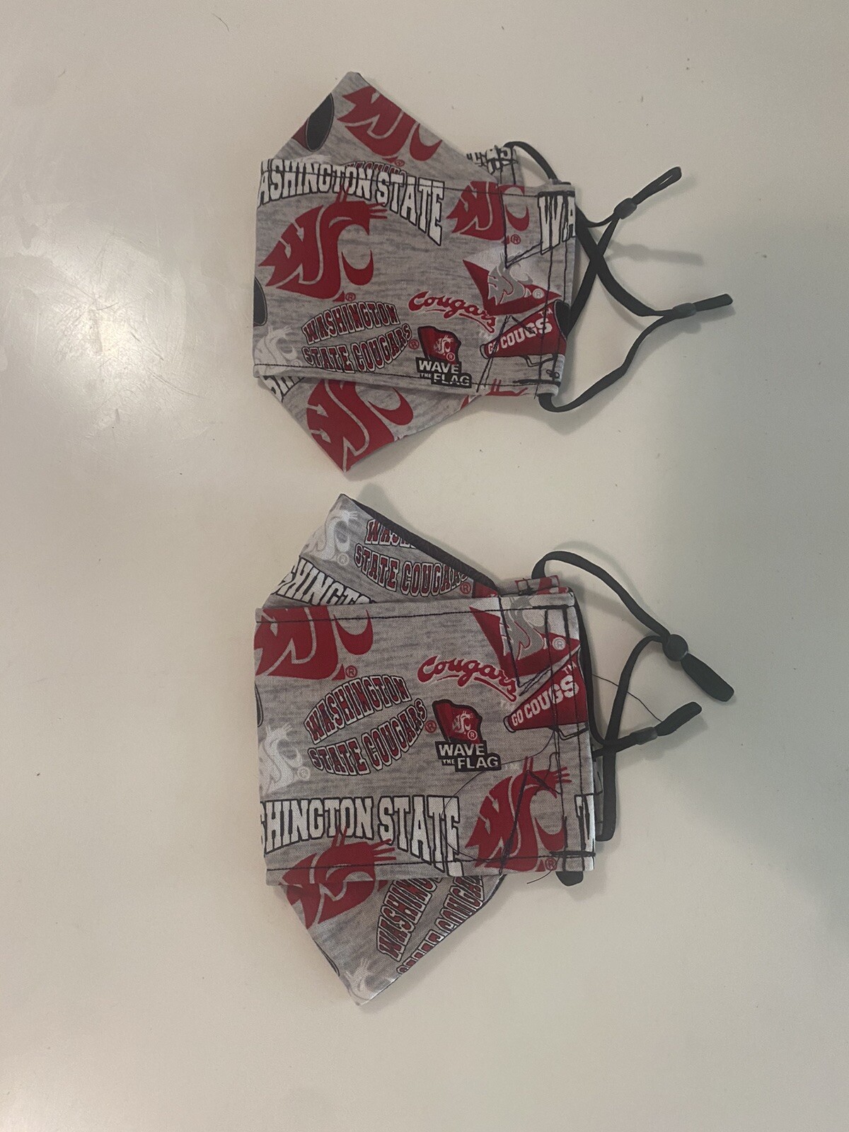 Washington State University Cougars WSU Cloth Face Mask Handmade Pair Of 2 NEW | eBay