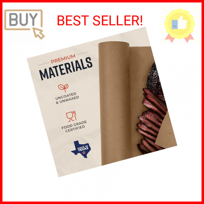 Brown Kraft Butcher Paper Roll - 18 Inch x 100 Feet - USA Made - Food ...