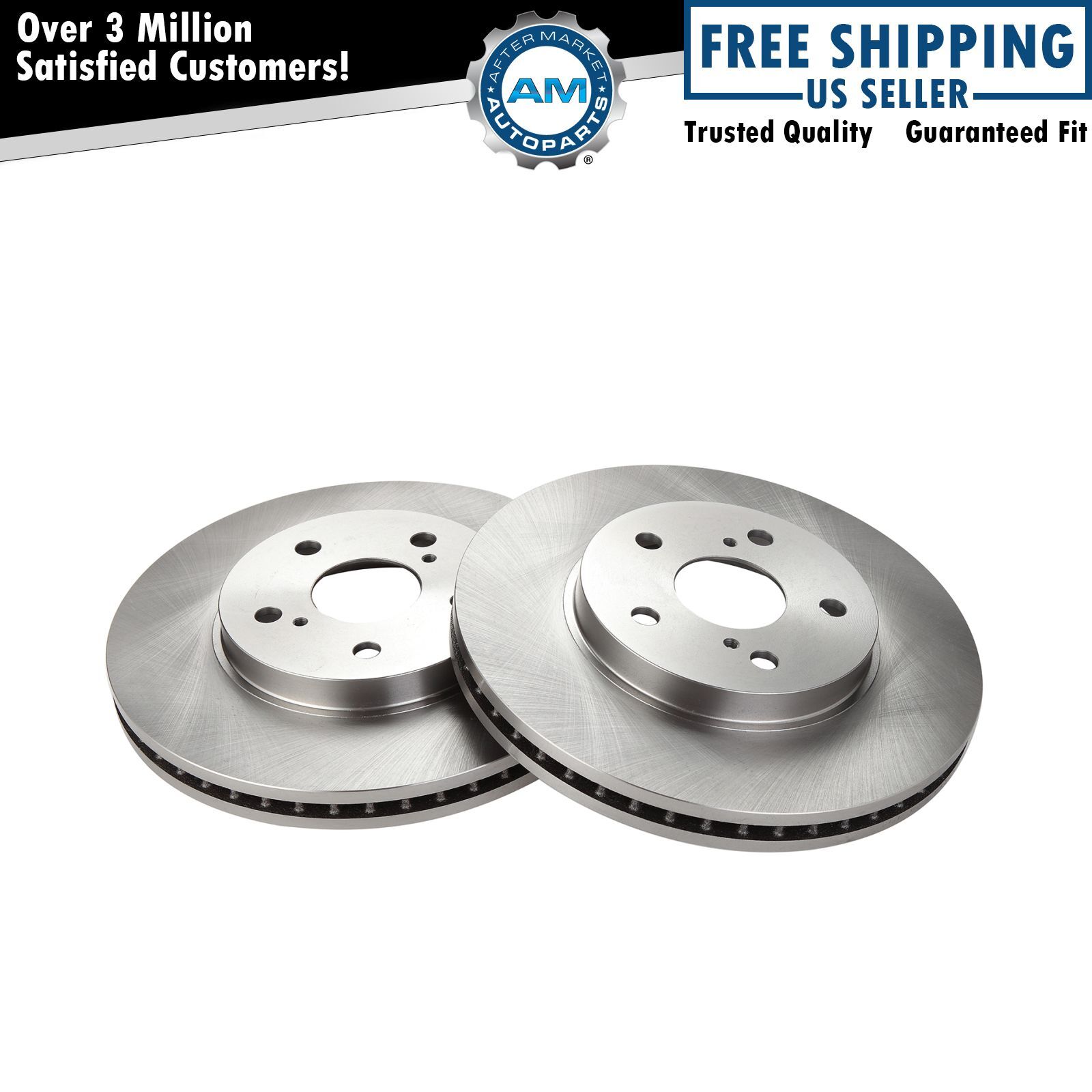 Front Disc Brake Rotors Pair Set Kit for Toyota Lexus Camry | eBay