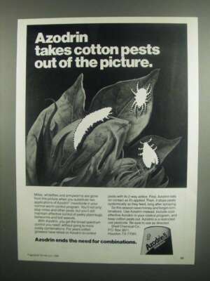 1984 Shell Azodrin 5 Insecticide Ad - Cotton Pests | eBay