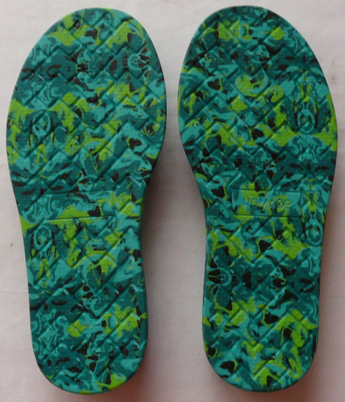 1 Pair HOMAGE BOOT WRAPS Covers Blue/Green Bright Marble Print Size 9 ...