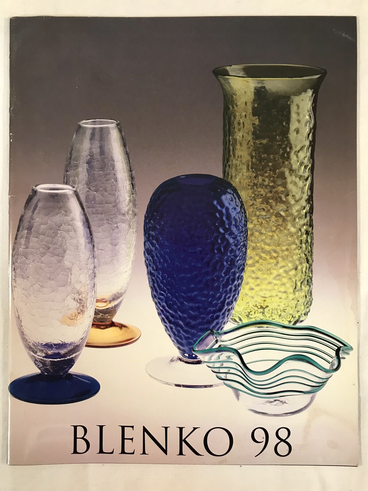 Original BLENKO 1998 GLASS CATALOG w/ WHOLESALE PRICE LIST ~ NOS COPY ...
