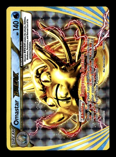 Pokemon Omastar BREAK 19/124 Fates Collide Ultra Rare Holo NM | eBay
