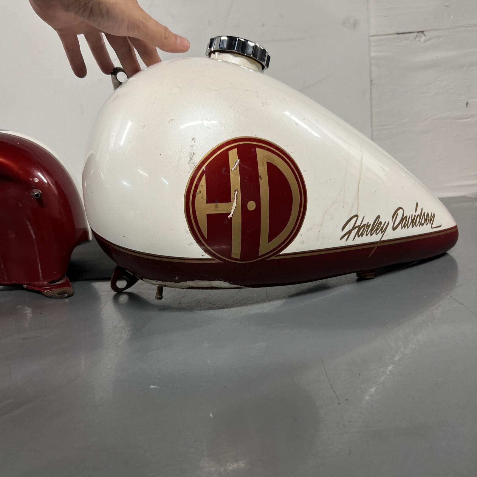1971-1983 Harley Davidson Shovelhead 5 Gallon Split Tanks Gas Tank FX ...