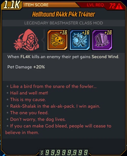 Beastmaster Item Build