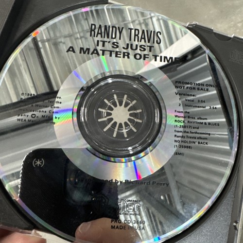 Randy Travis It Was COUNTRY REMIX PROMO CD Single It's Just A Matter of ...