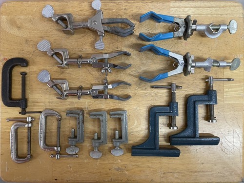 Laboratory Apparatus Clamps Scientific Climpex Tube Vise Cenco & Others ...