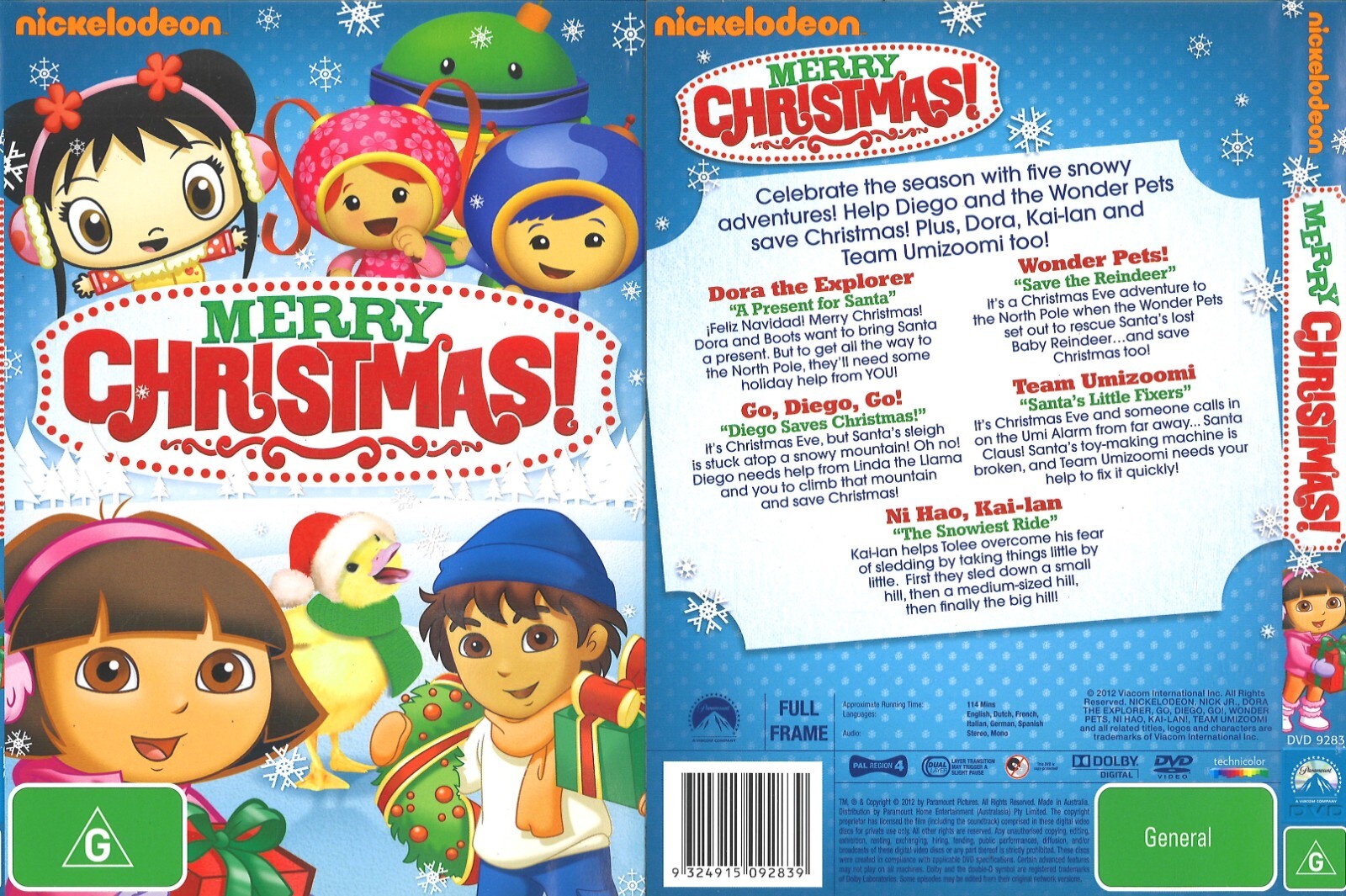 Nickelodeon Favorites-Merry Christmas! (DVD, 2012) for sale online ...