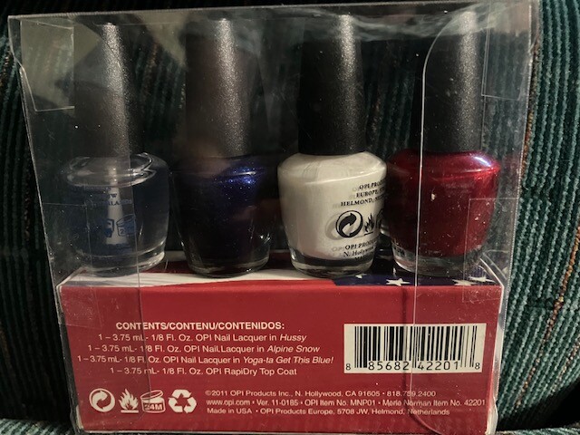 OPI Americana Collection for Merle Norman Set 4 Minis HUSSY Alpine Snow ...