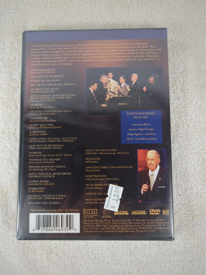 A Tribute to George Younce [DVD] 617884469399 | eBay