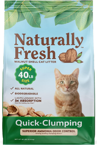 Naturally Fresh Cat Litter Made from Walnut Shells, 1-2 Cats, Unscented ...