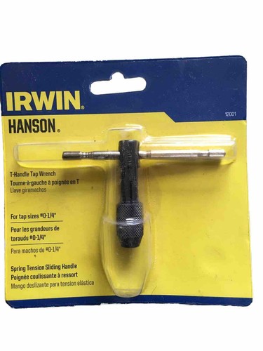IRWIN T-HANDLE TAP HANDLE WRENCH #0 - 1/4" 12001 | eBay