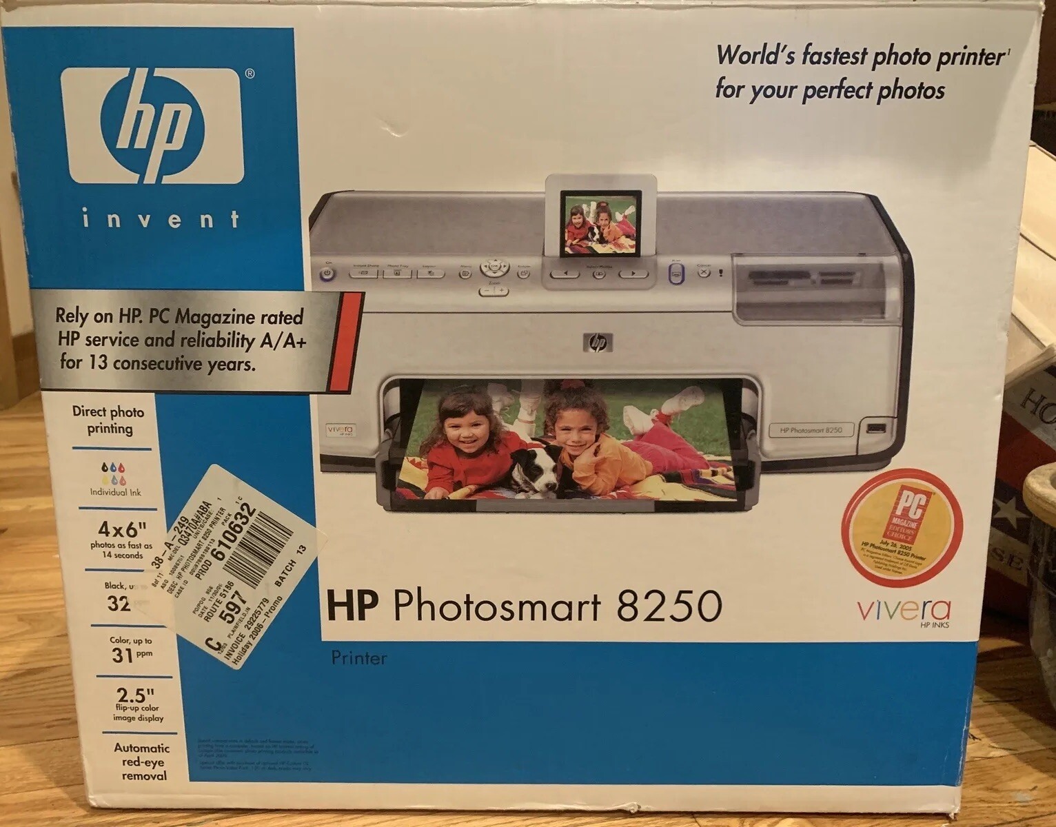 HP Photosmart 8250 Digital Photo Inkjet Printer Open Box, Never Used ...