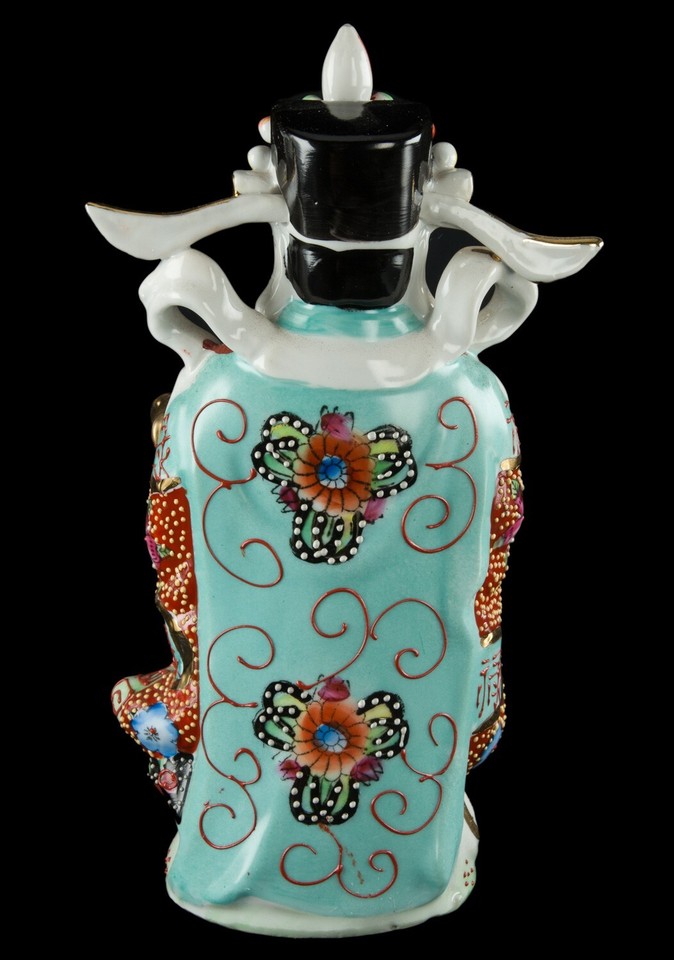 3 Chinese Sages Or God Fuk Luk Sau Fu Lu Shou In Ceramic - Height: 27 ...