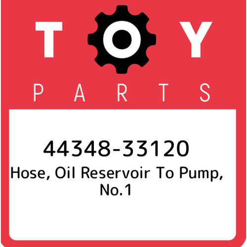 44348-33120 Toyota Hose, oil reservoir to pump, no.1 4434833120, New ...