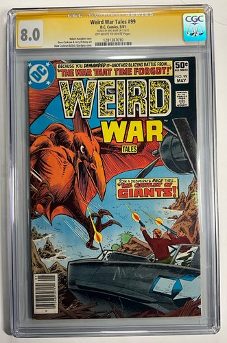 Weird War Tales CGC SS 8.0 signed MIKE BARR 1981 VF OWW pages | eBay