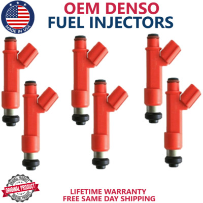 NEW OEM DENSO x6 Fuel Injectors For 1ZZ 2ZZ Toyota & Lexus/ 850CC #1001 ...
