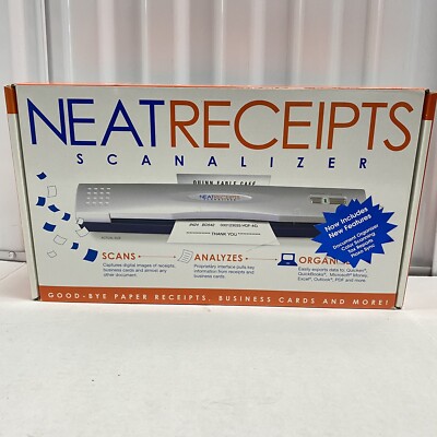 Neat Receipts Mobile Doc Scanner Digital Filing System PC 2000 XP ...