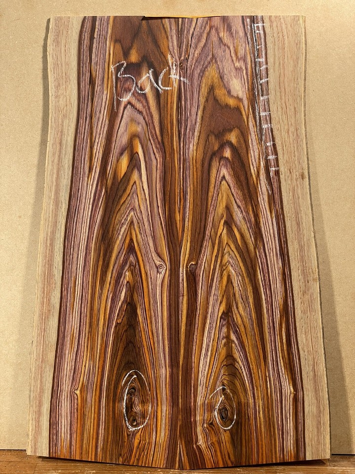 Cocobolo Guitar Back / Top Book-matched rosewood Instrument Wood ...