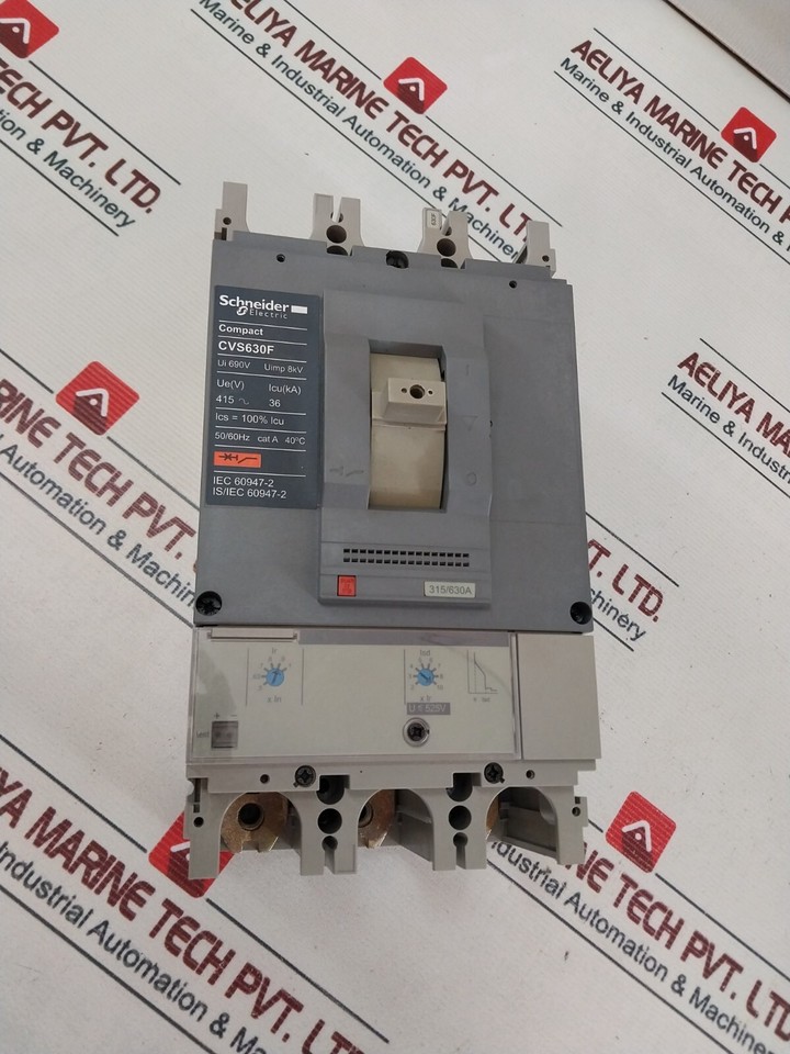 Schneider Electric CVS630F Moulded Case Circuit Breaker 630A 3P 36KA | eBay