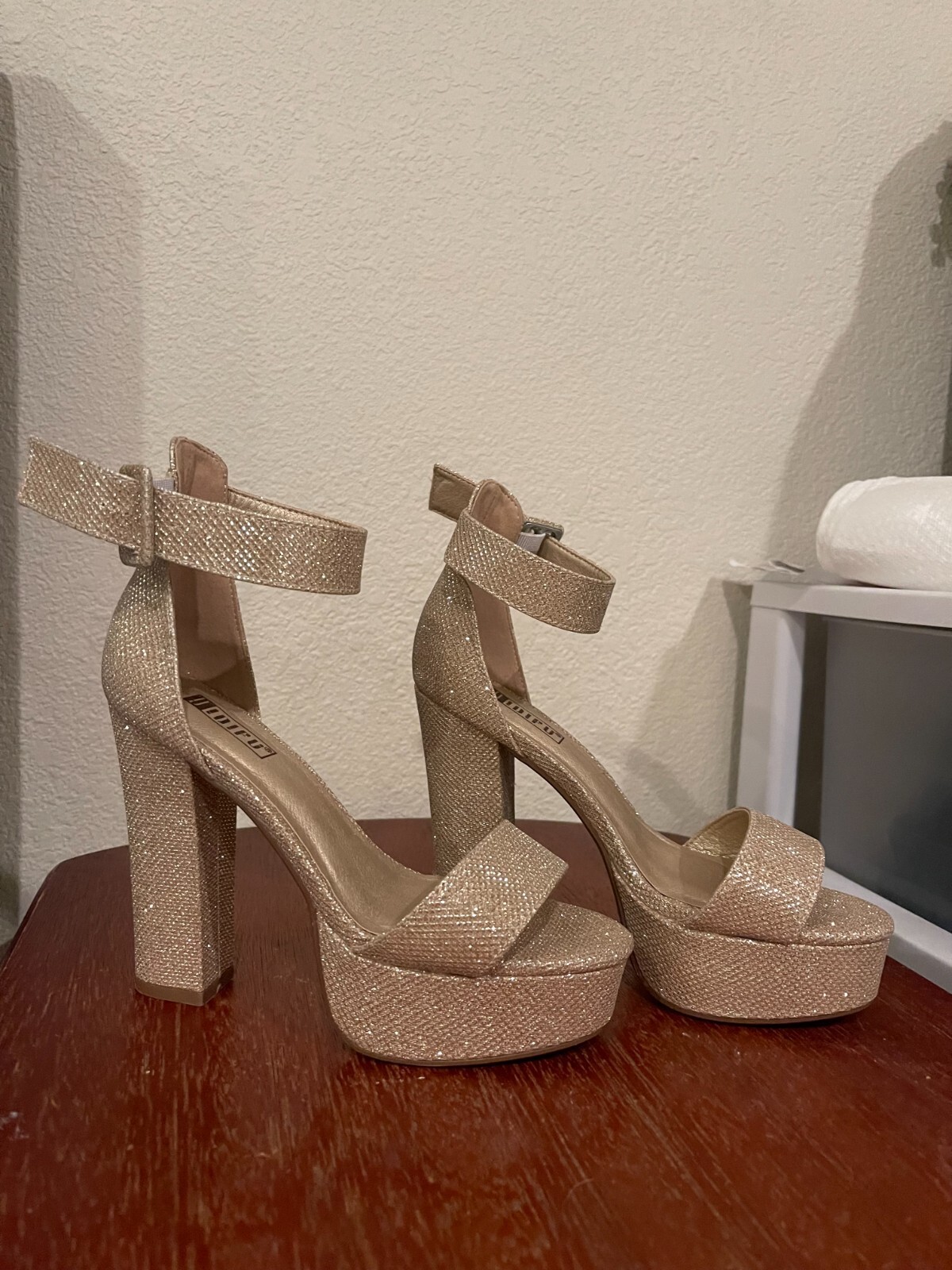 5 inch Platform Heels. US Size 6. Gold/Silver | eBay