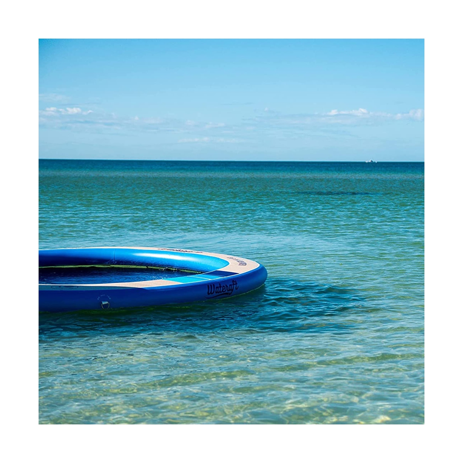 Inflatable Floating Raft 8' Round Mesh | eBay