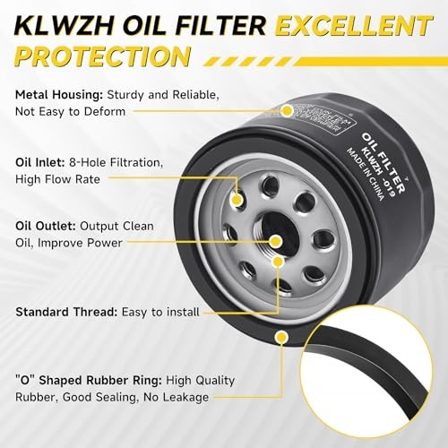 2x Oil Filter for Kawasaki FR691V FR730V FR651V FR541V FR600V FX600V ...
