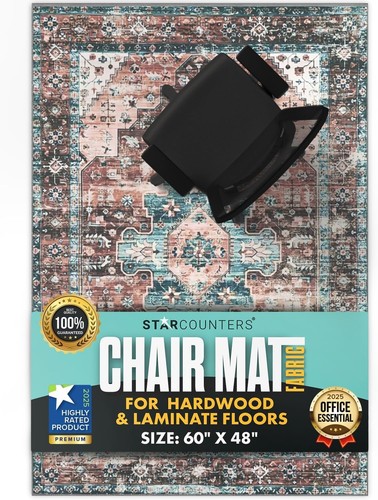 Office Chair Mat 48x60 for Hard Floors Non-Slip Low Pile Under Desk Rug ...