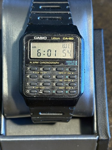 Vintage Rare Casio CA-50 Vintage 80s Calculator Watch Module 437 ...