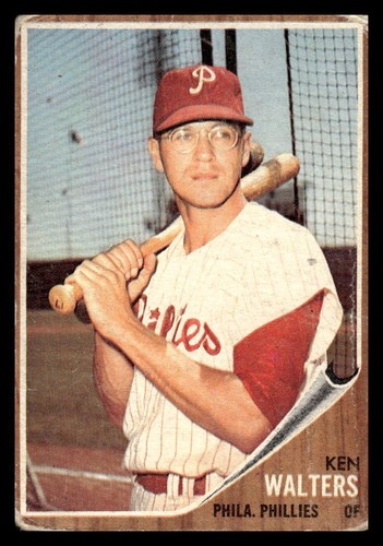 1962 Topps Ken Walters #328 Philadelphia Phillies Baseball Card | eBay