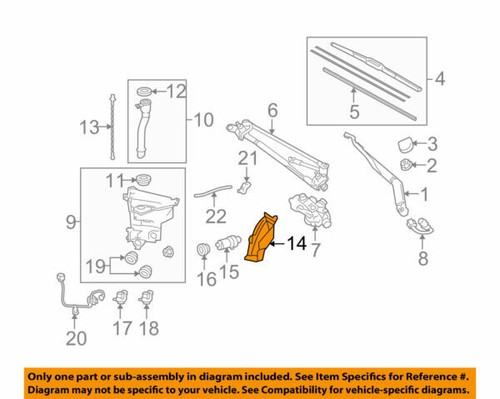 85336-60390 Toyota Protector, washer jar 8533660390, New Genuine OEM ...