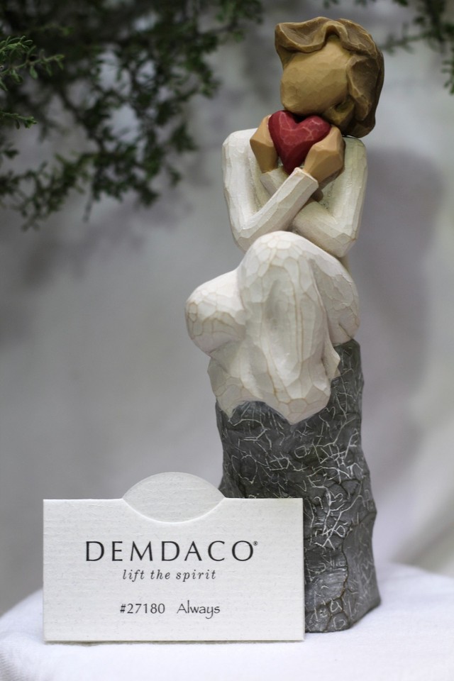 ANGEL statue ALWAYS red heart love Gift WILLOW TREE figure Shower ...