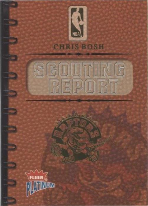 2003-04 Fleer Platinum - Scouting Report Chris Bosh #NBA-CB Memorabilia ...