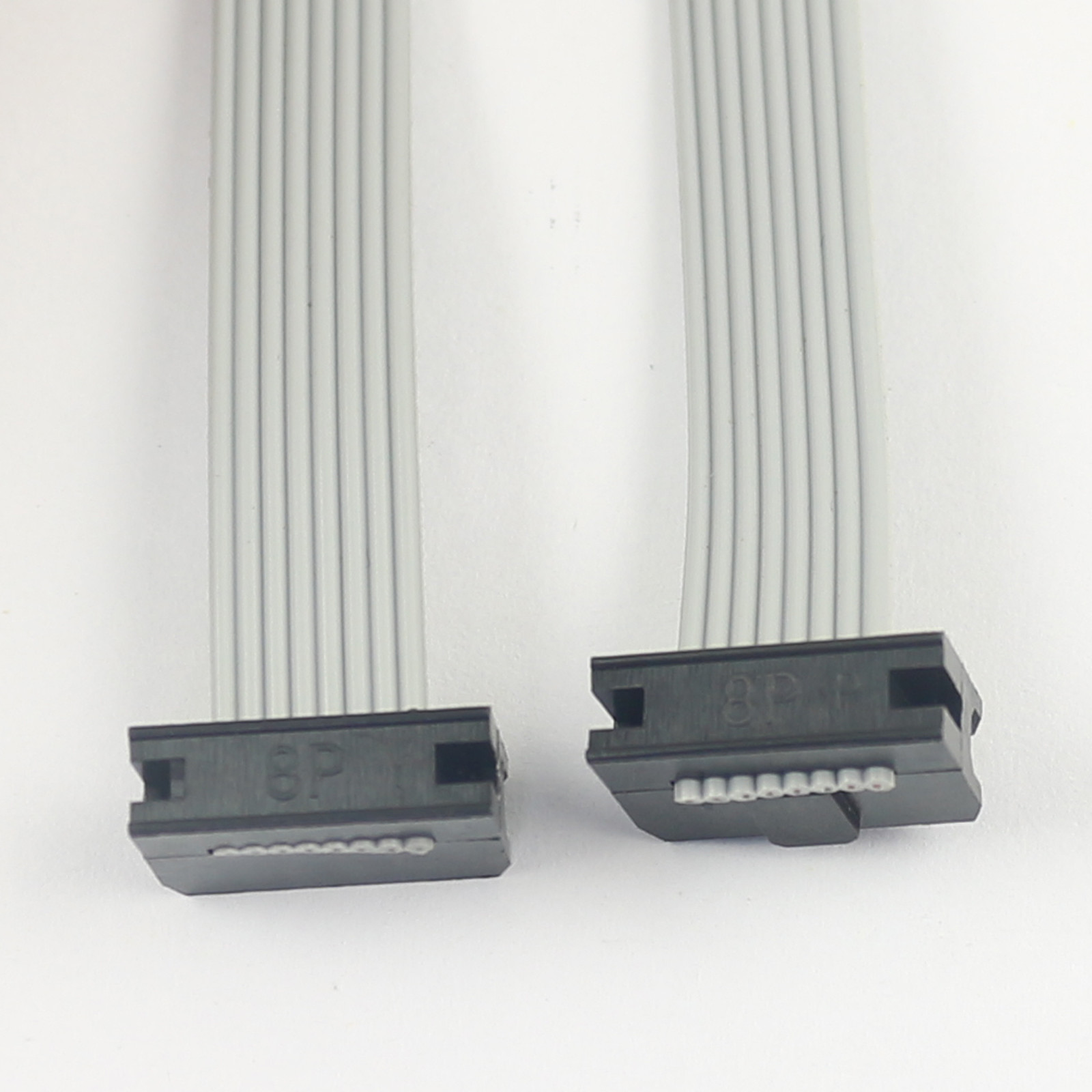 10Pcs 2mm Pitch 2x4 Pin 8 Pin 8 Wire IDC Flat Ribbon Cable Length 20CM ...