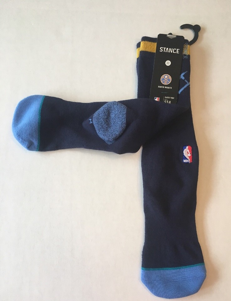 Stance NBA Denver Nuggets Arena Logo Socks Fit No. 558 Size M (6-8.5 ...