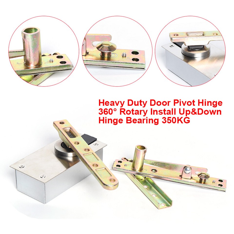 Heavy Duty Door Pivot Hinge,360° Rotary Install Up&Down Hinge Bearing ...