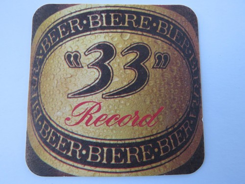 Beer Coaster: UNION DE BRASSERIES (Heineken) 33 Record Bier Biere ...