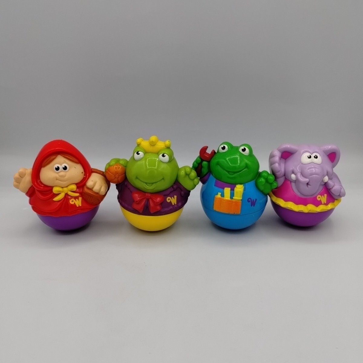 Playskool Hasbro Weeble Wobbles Lot of 4 Riding Hood Frog Prince ...