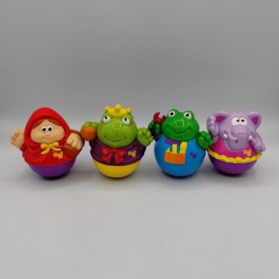 Playskool Hasbro Weeble Wobbles Lot of 4 Riding Hood Frog Prince ...