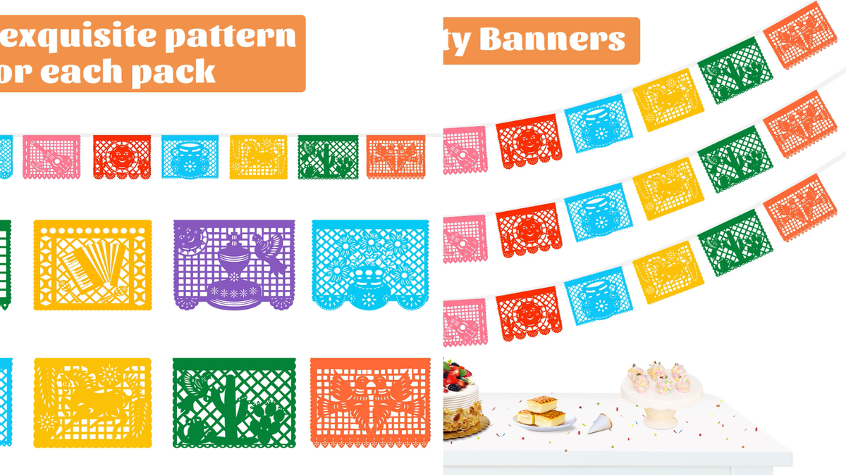 Mexican Fiesta Printable Banner Fiesta Cutout Banner | Oriental