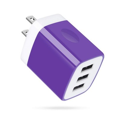 3 Port USB Wall Charger - Multi-Port USB Plug, 5V 3.1A Compatible with ...