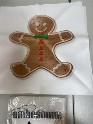 Ambesonne Napkins Set of 4 Holiday Gingerbread Man NEW | eBay
