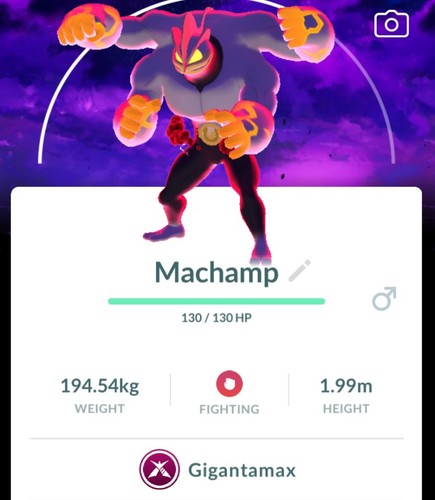 🍀Pokemon GO: Gigantamax Machamp (Dark Skies) *Lv40 & All Max Moves*🍀 | eBay