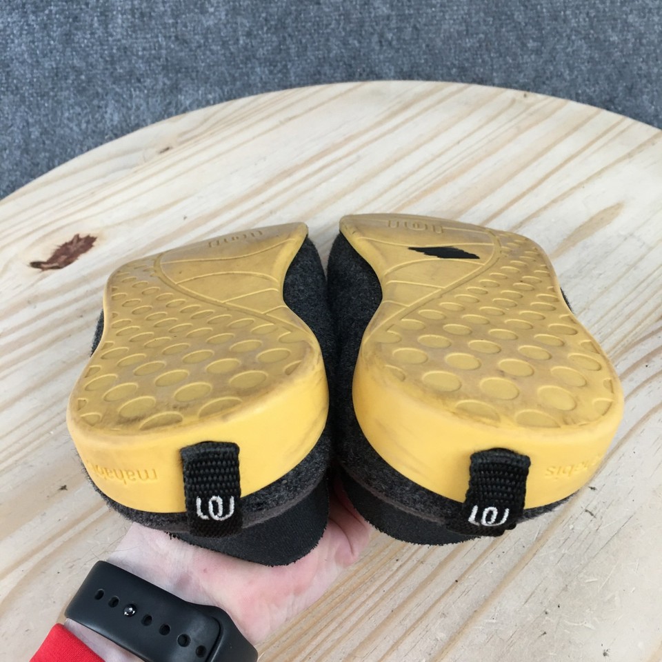 Mahabis Slippers Mens 39 Gray Classic Wool Slip On Indoor Comfort Round ...