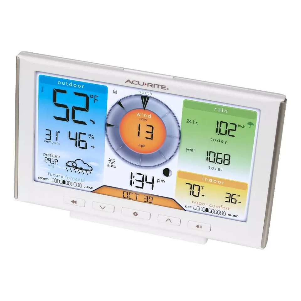 AcuRite Iris PRO+ Weather Station Center w/ Wi-Fi Display to Weather ...