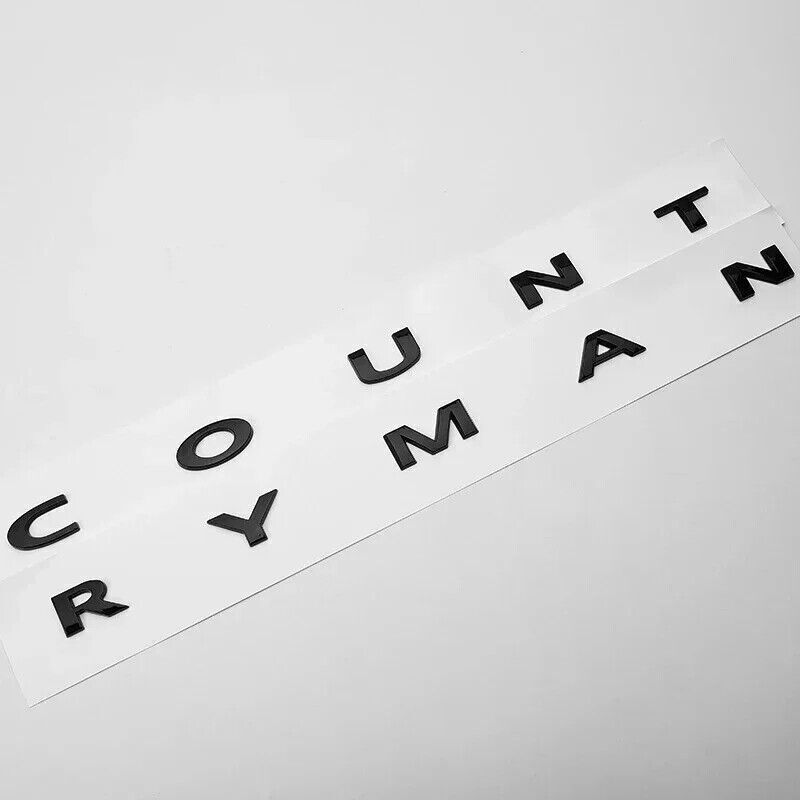 3D ABS Letters Countryman Logo Rear Trunk Emblem Badge Sticker For Mini ...